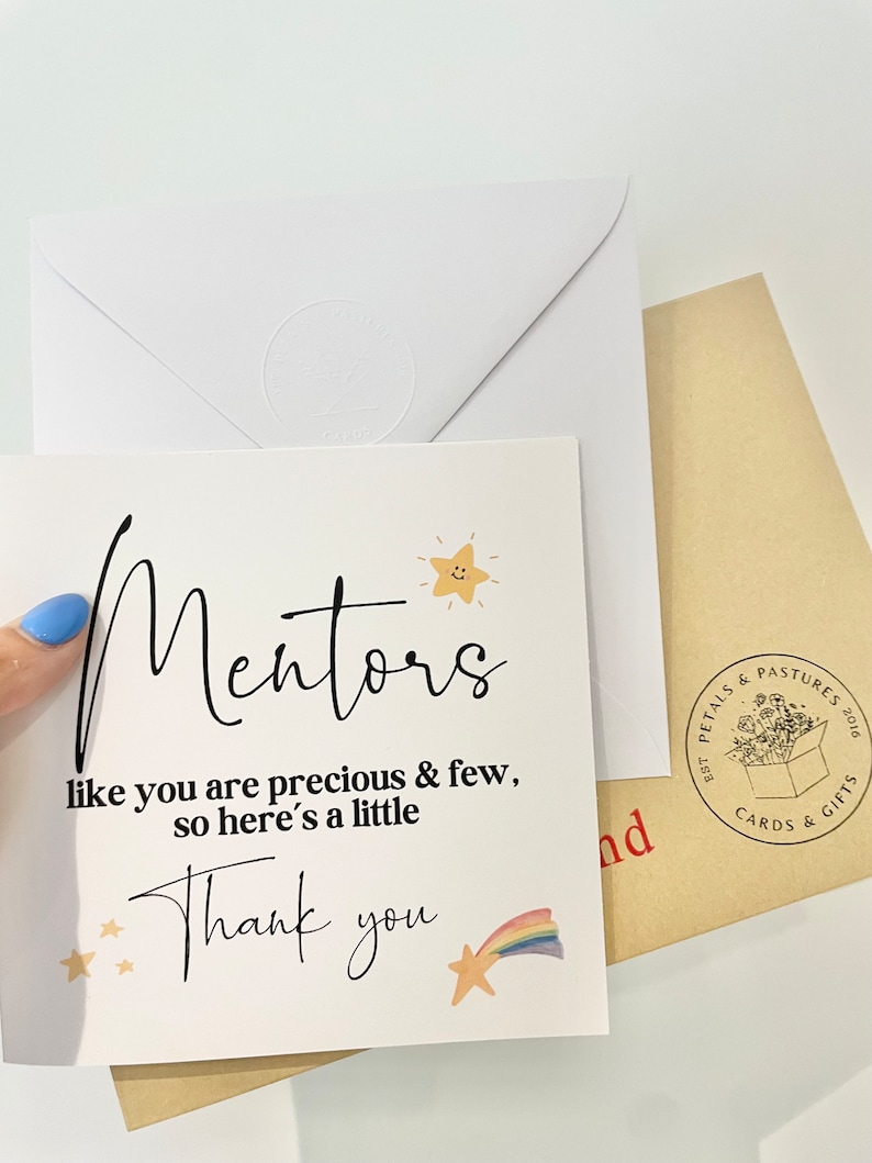 Mentor Thank You Card, Mentors Like You Precious and Few. Thank Nurse ...