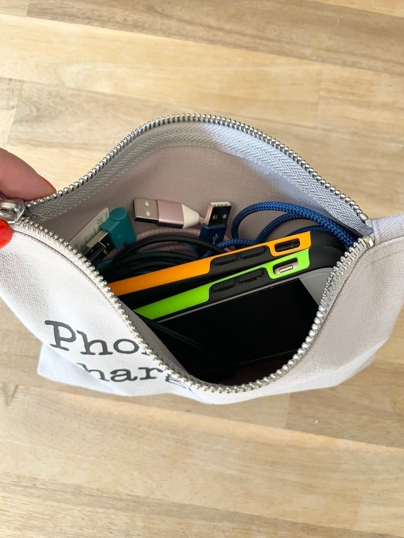Chargers and Cables Bag Pouch for Cables and Random Stuff - Etsy