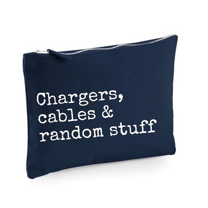 Chargers and Cables Bag Pouch for Cables and Random Stuff - Etsy