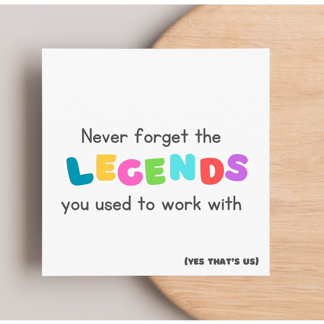 Funny Card for Co-worker Leaving, Work Wife New Job Card Card, Never ...