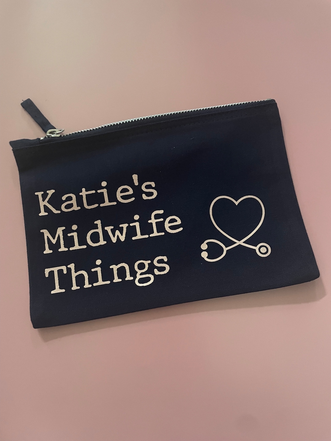 Midwife Things Pouch, Personalised Midwifery Gift, Midwife Graduation ...