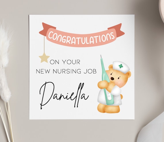 Congratulations New Job Nurse