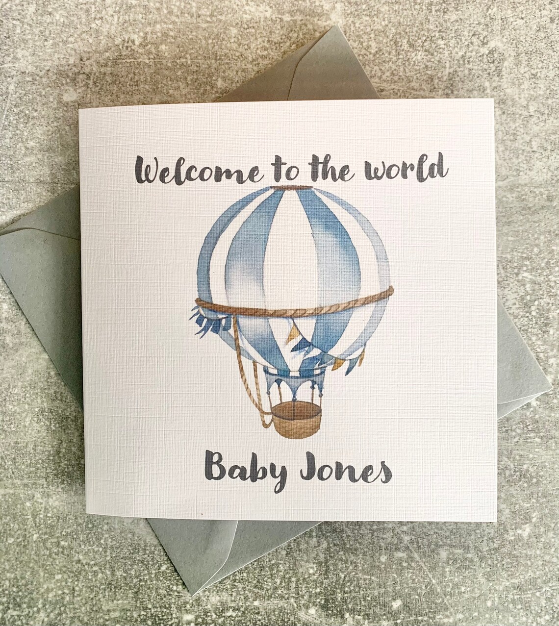 Welcome to the World Card New Baby Personalised Baby Card - Etsy