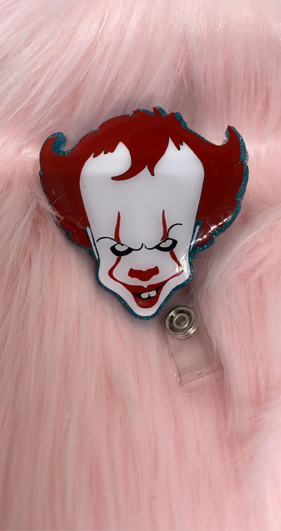 Pennywise Themed Halloween Inspired by IT Badge Reel - Etsy
