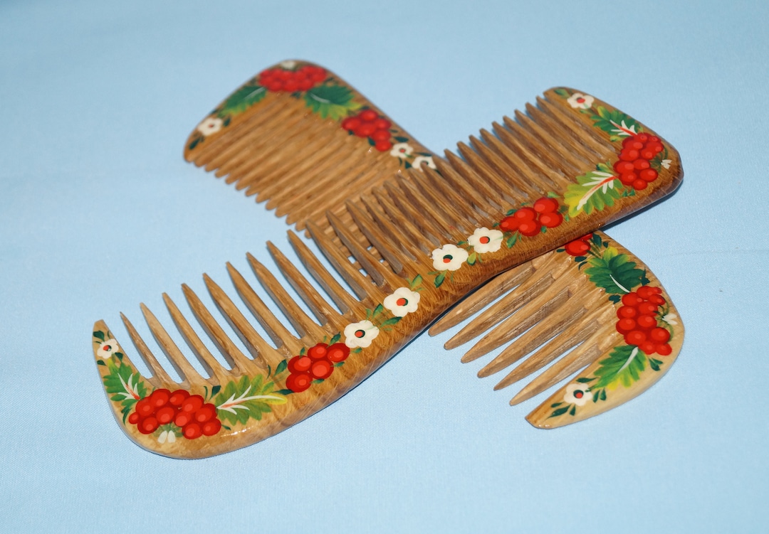 Decorative Combs Hair Comb Wood Comb Beauty Gift Natural Hair Care ...