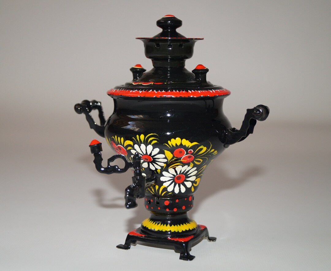 Small Samovar Handpainted Samovar Mini Samovar Hand-painted Ukrainian ...