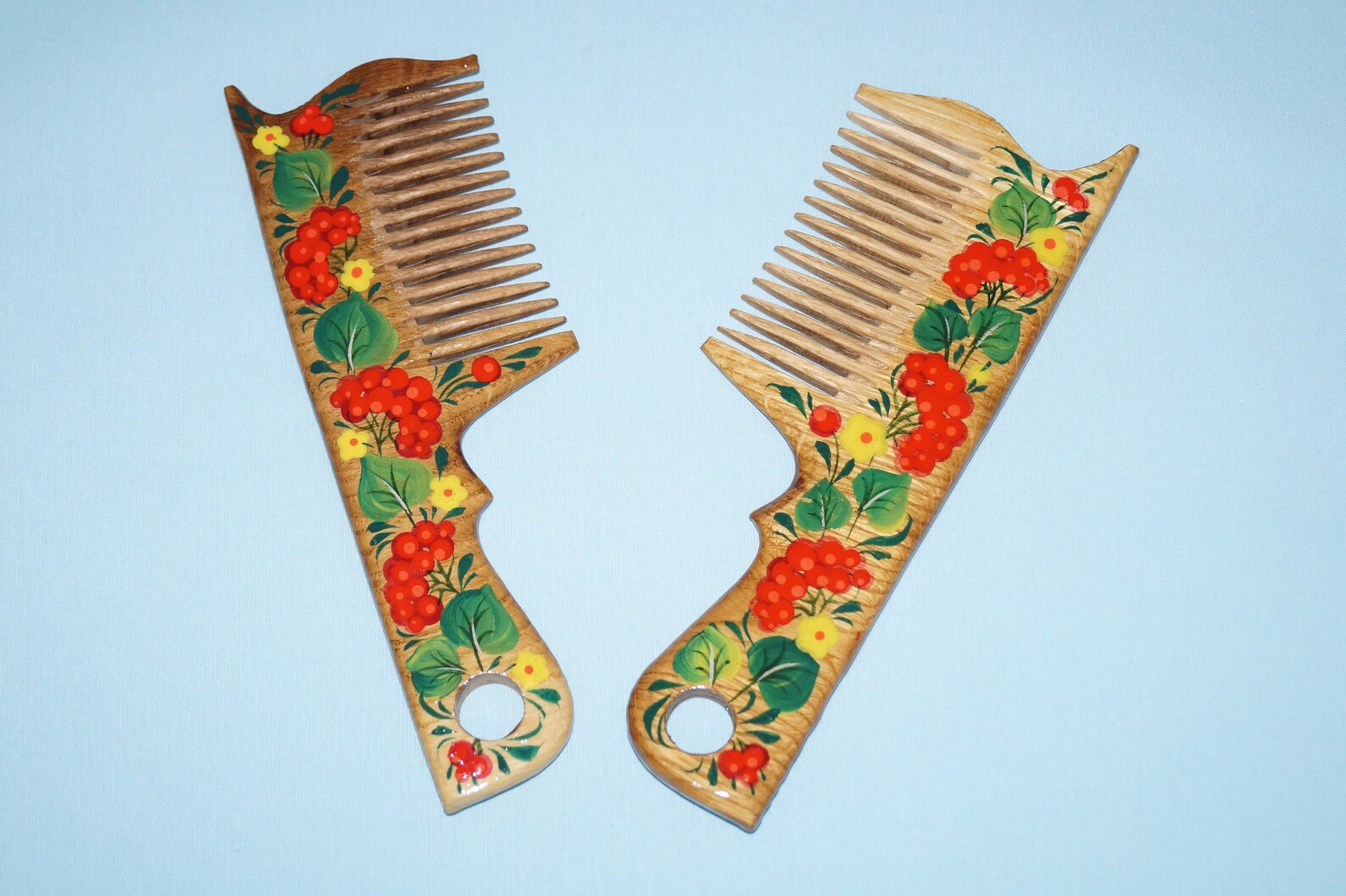 Hand Painted Comb the Crest is Painted Petrykivka Comb Ukrainian Gift ...