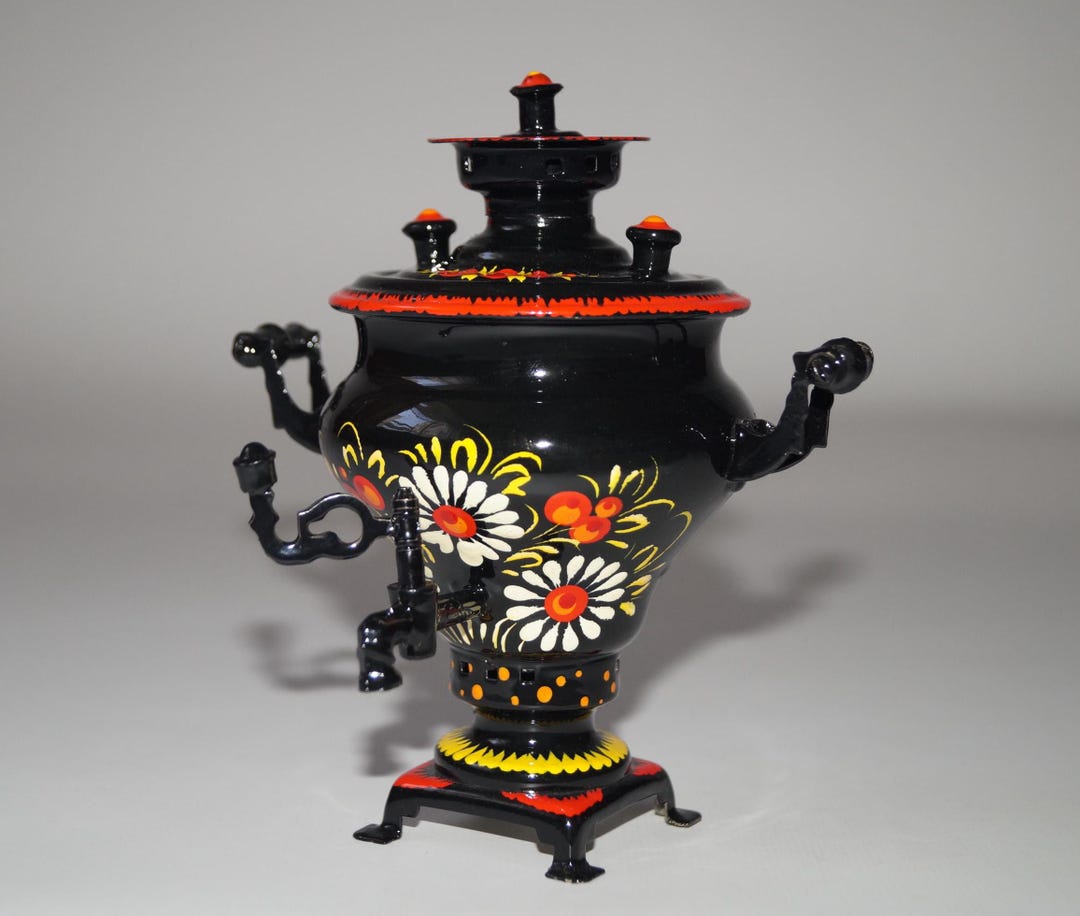 Small Samovar Handpainted Samovar Mini Samovar Hand-painted Ukrainian ...