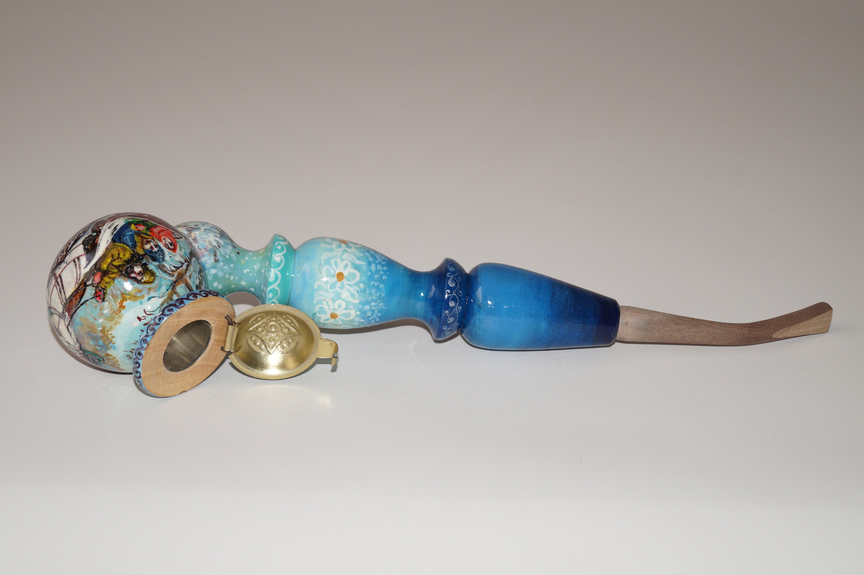 Smoking Pipe Art Pipe Handpainted Pipe for Him Smoking Bowl - Etsy