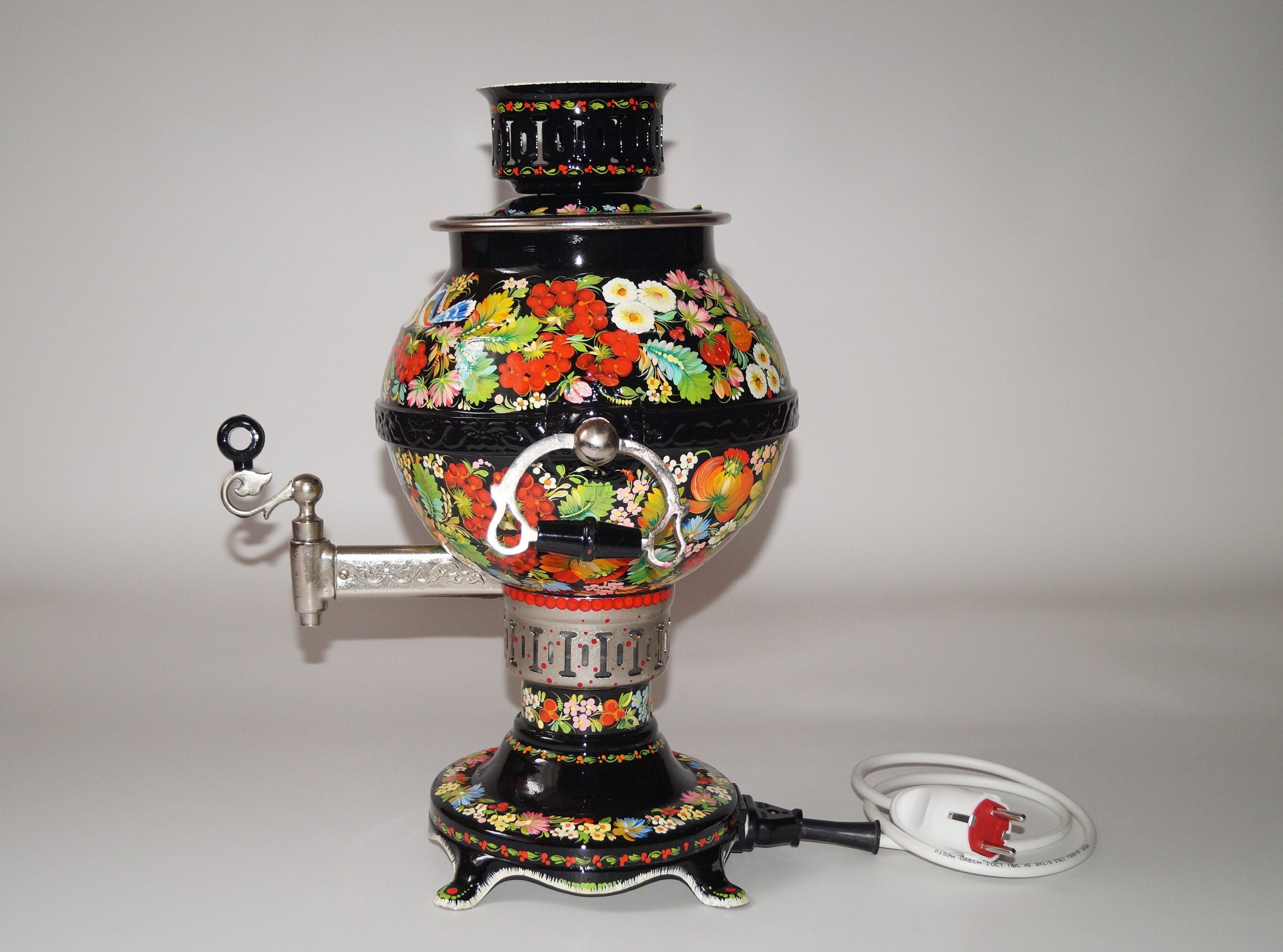 Big Samovar 4 Liters Handpainted Samovar Electric Samovar Original ...