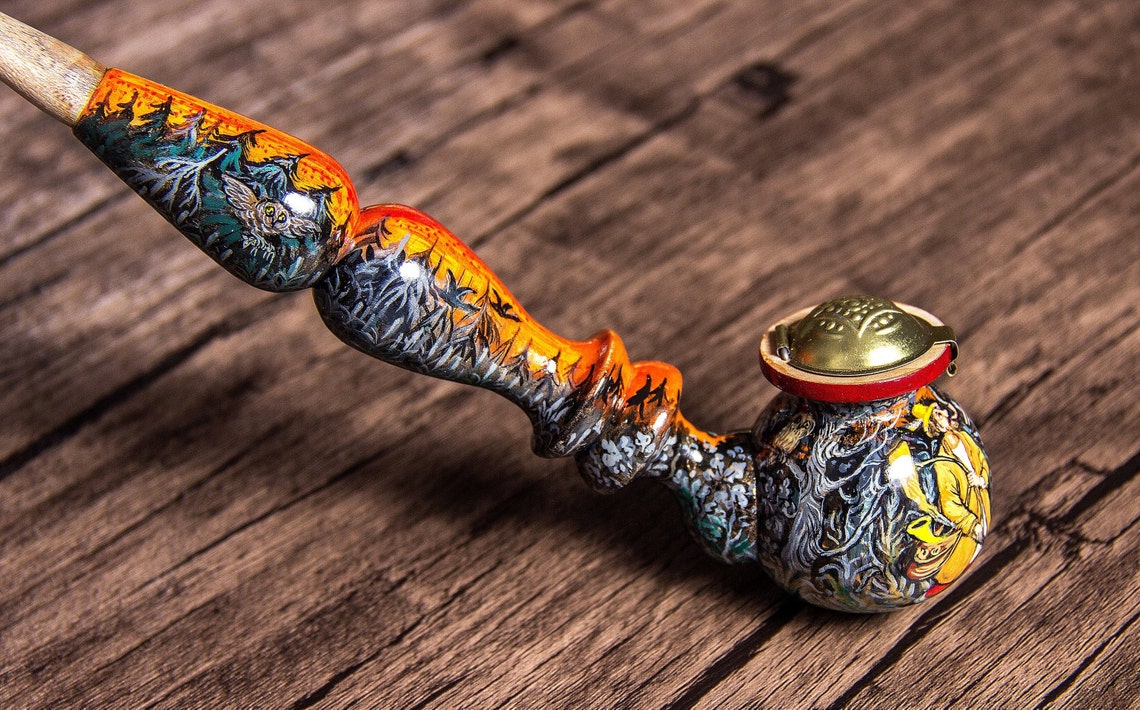 Pipe 2 Hunters Smoking Pipe Exclusive Pipe Hand Painted Pipe - Etsy