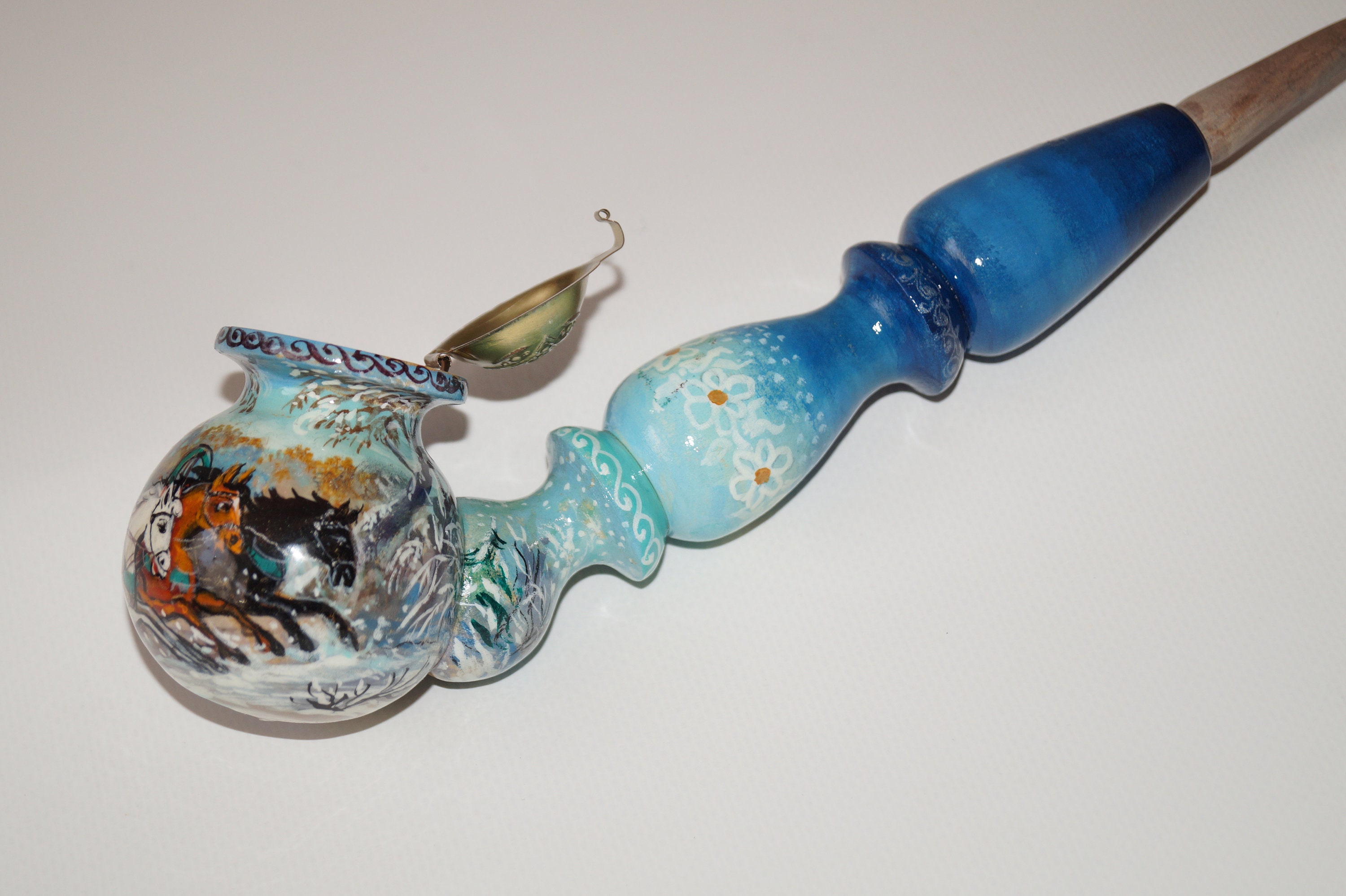 Smoking Pipe Art Pipe Handpainted Pipe for Him Smoking Bowl - Etsy