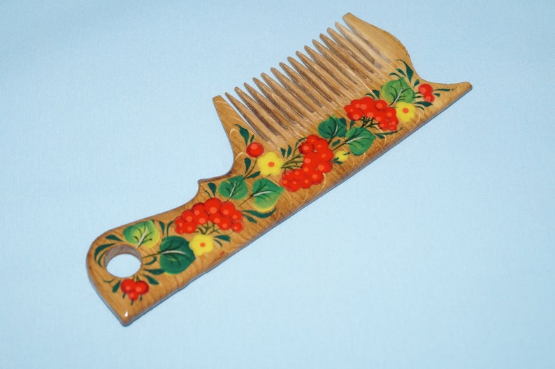 Hand Painted Comb the Crest is Painted Petrykivka Comb Ukrainian Gift ...