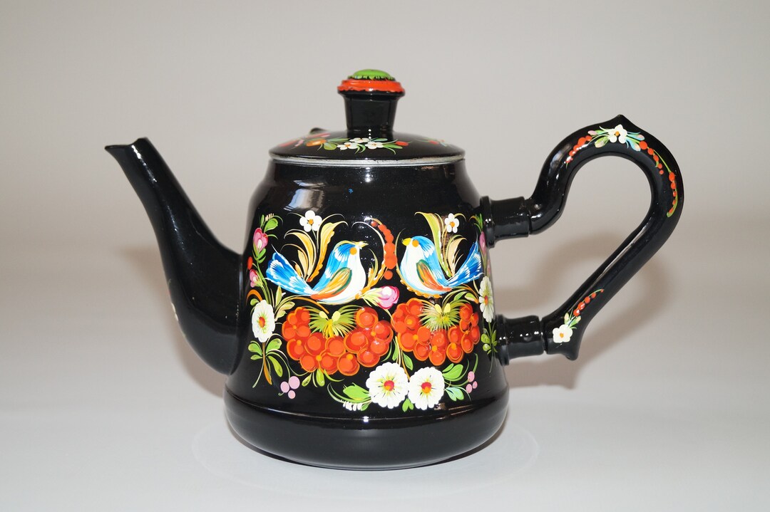 Teapots Tea Kettle Metal Small Tea Pot Small Teapot Handpainted Kettle ...