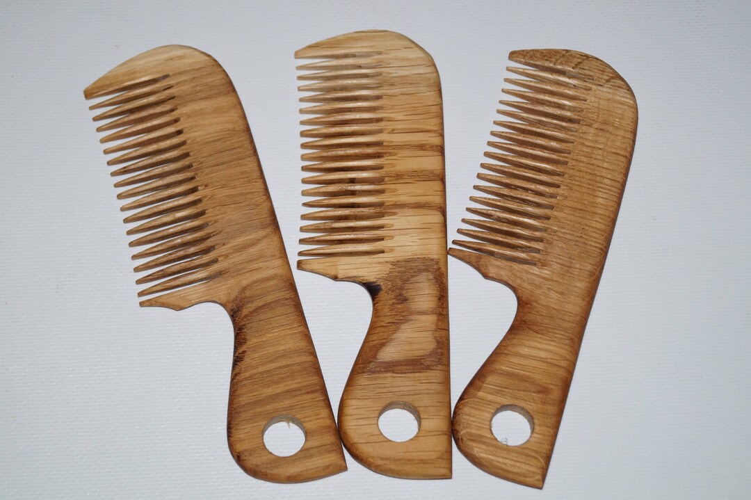 Natural Comb Wooden Hair Comb Gift for Girl Wooden Combs Oak Combs ...