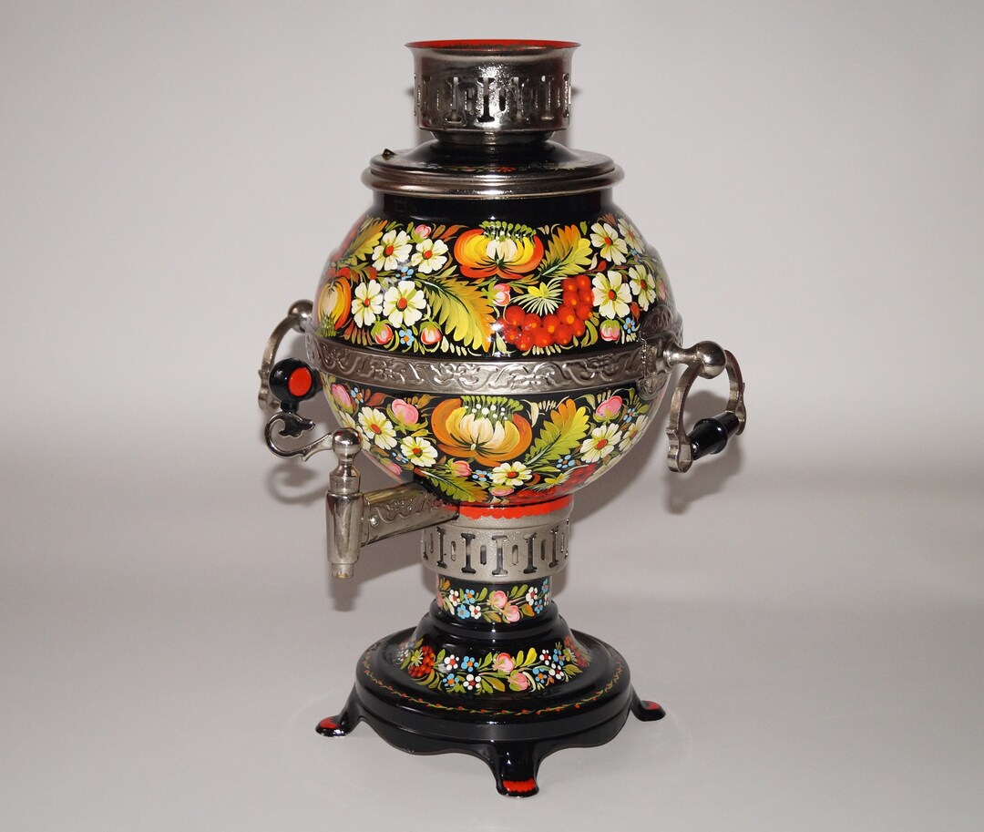 Big Samovar 4 Liters Handpainted Samovar Electric Samovar Original ...