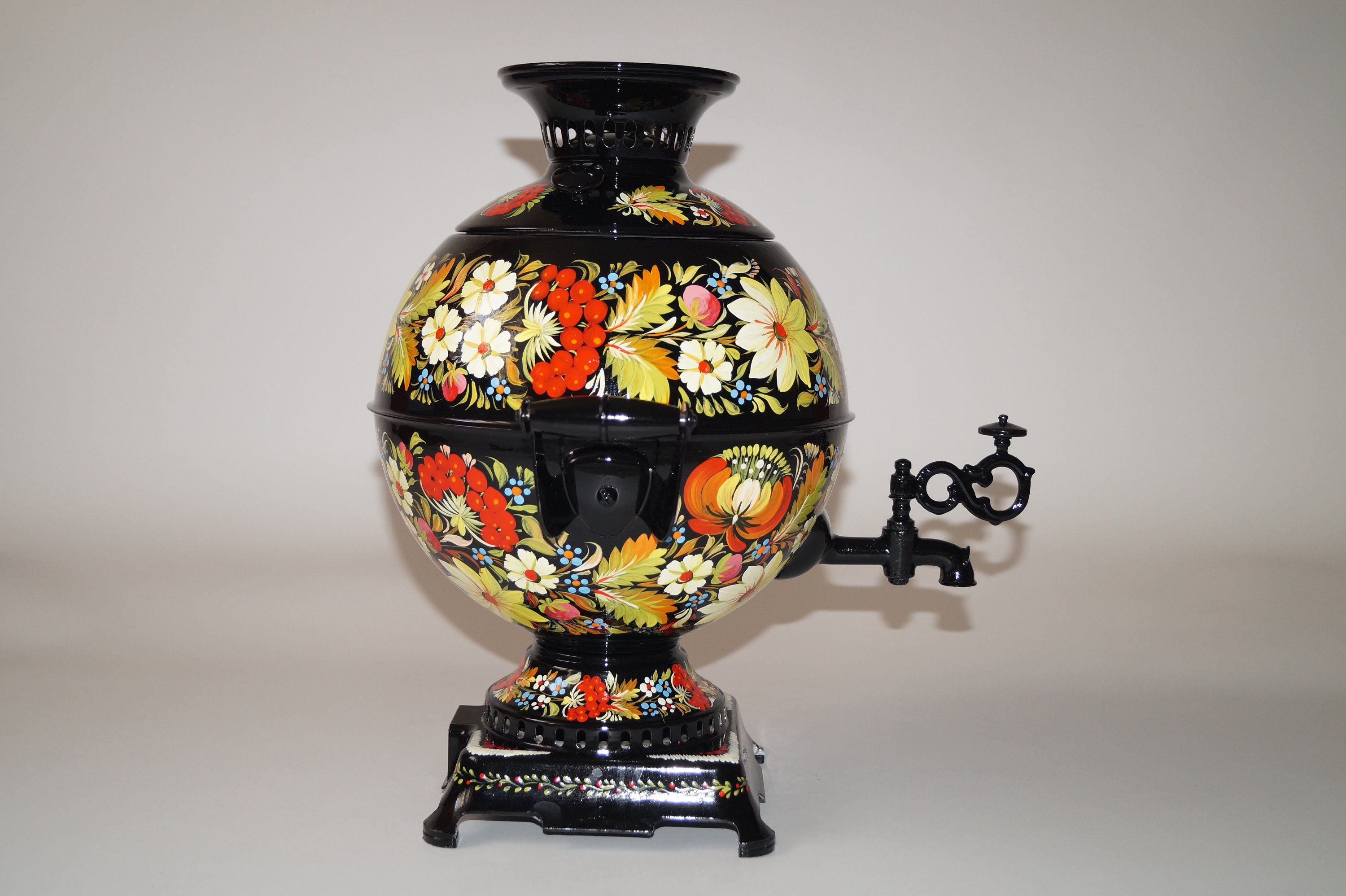 Big Samovar 5 Liters Handpainted Samovar Electric Samovar - Etsy
