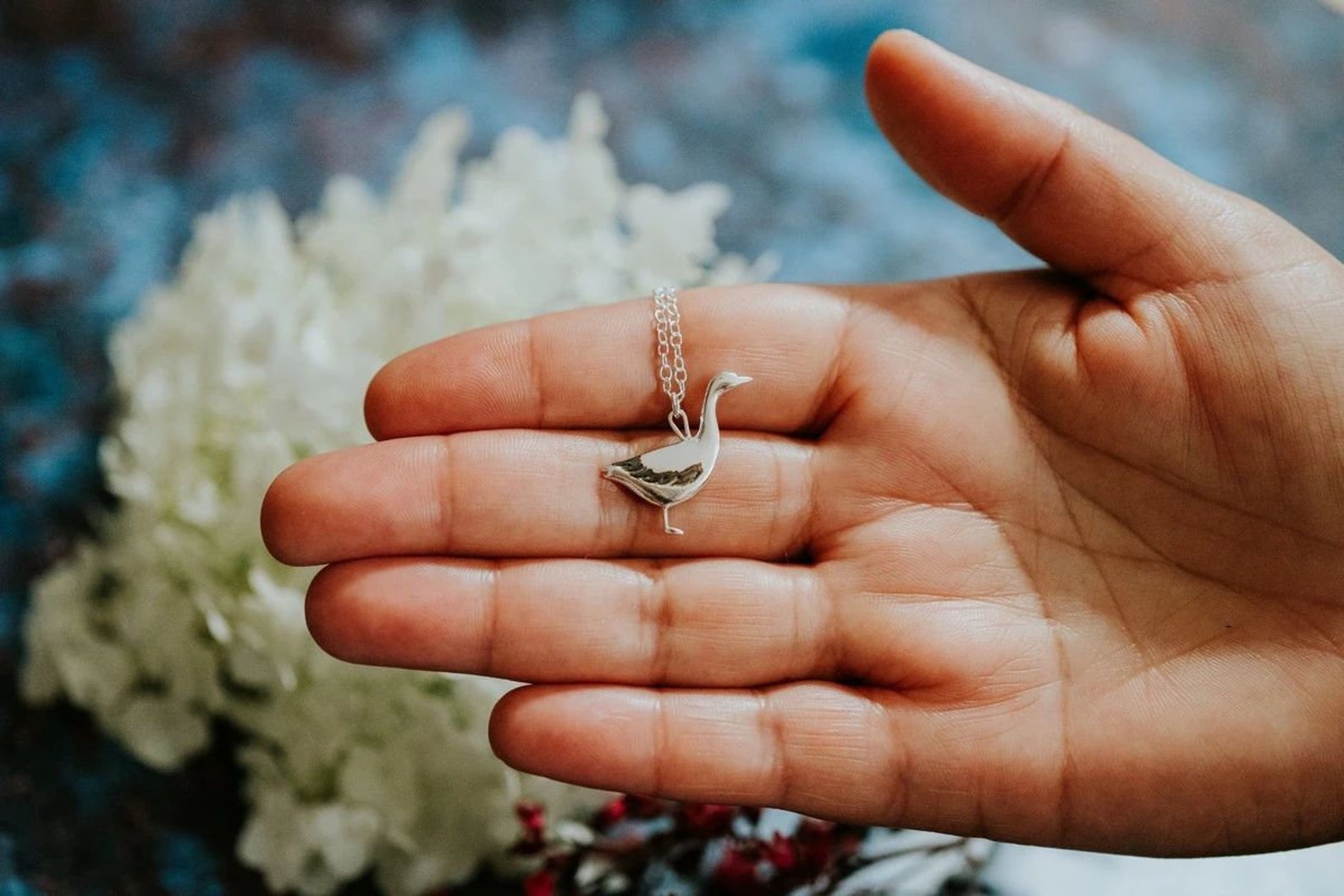 Sterling Silver Snow Goose Necklace - Animal Jewellery – Snow Goose ...