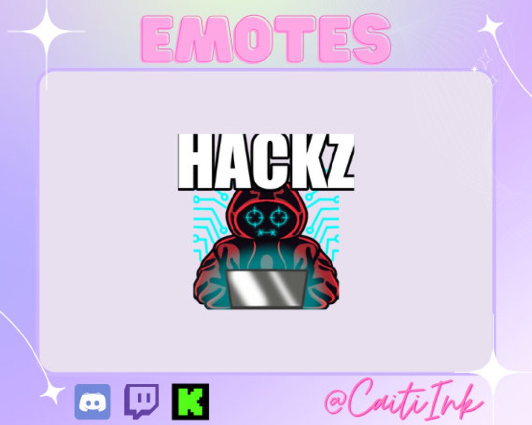 Hackz Emote for Twitch/discord/kick Funny and Cute Emotes Streamers and ...