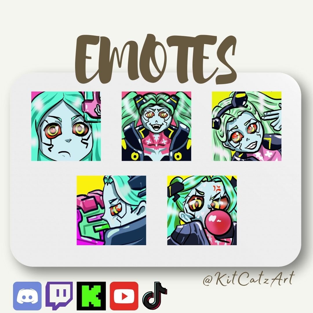 Rebecca C-punk Edge Runners Emote Pack - Etsy