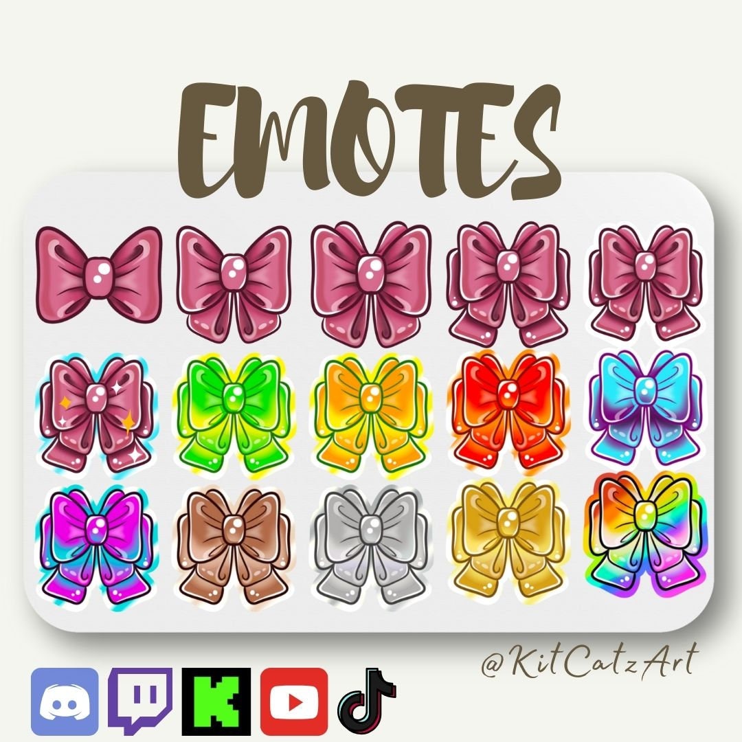 Bow Sub Badge Package/bundle for Twitch/kick/discord | Streamers ...