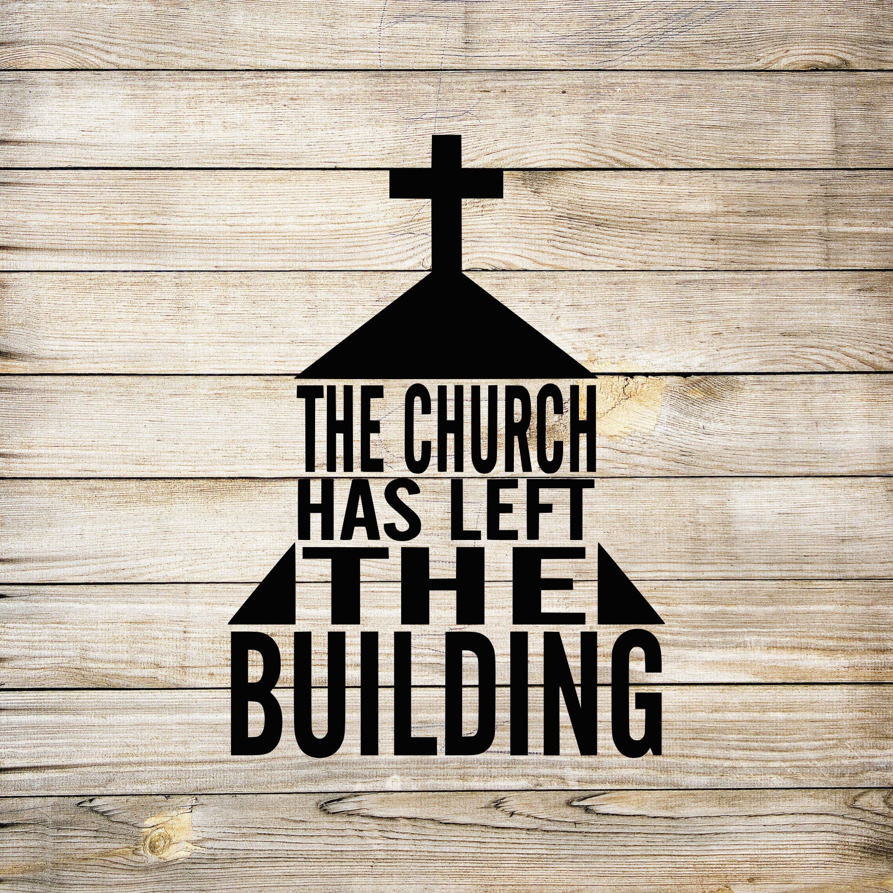 The Church Has Left the Building - Etsy