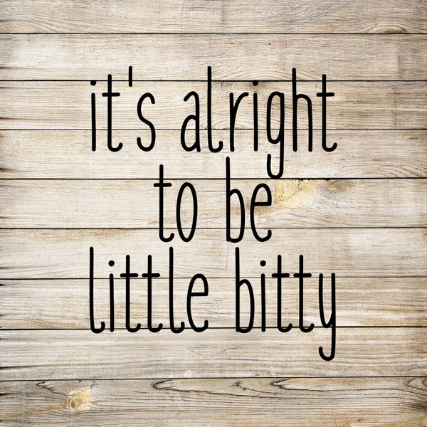 Little Bitty Svg - Etsy