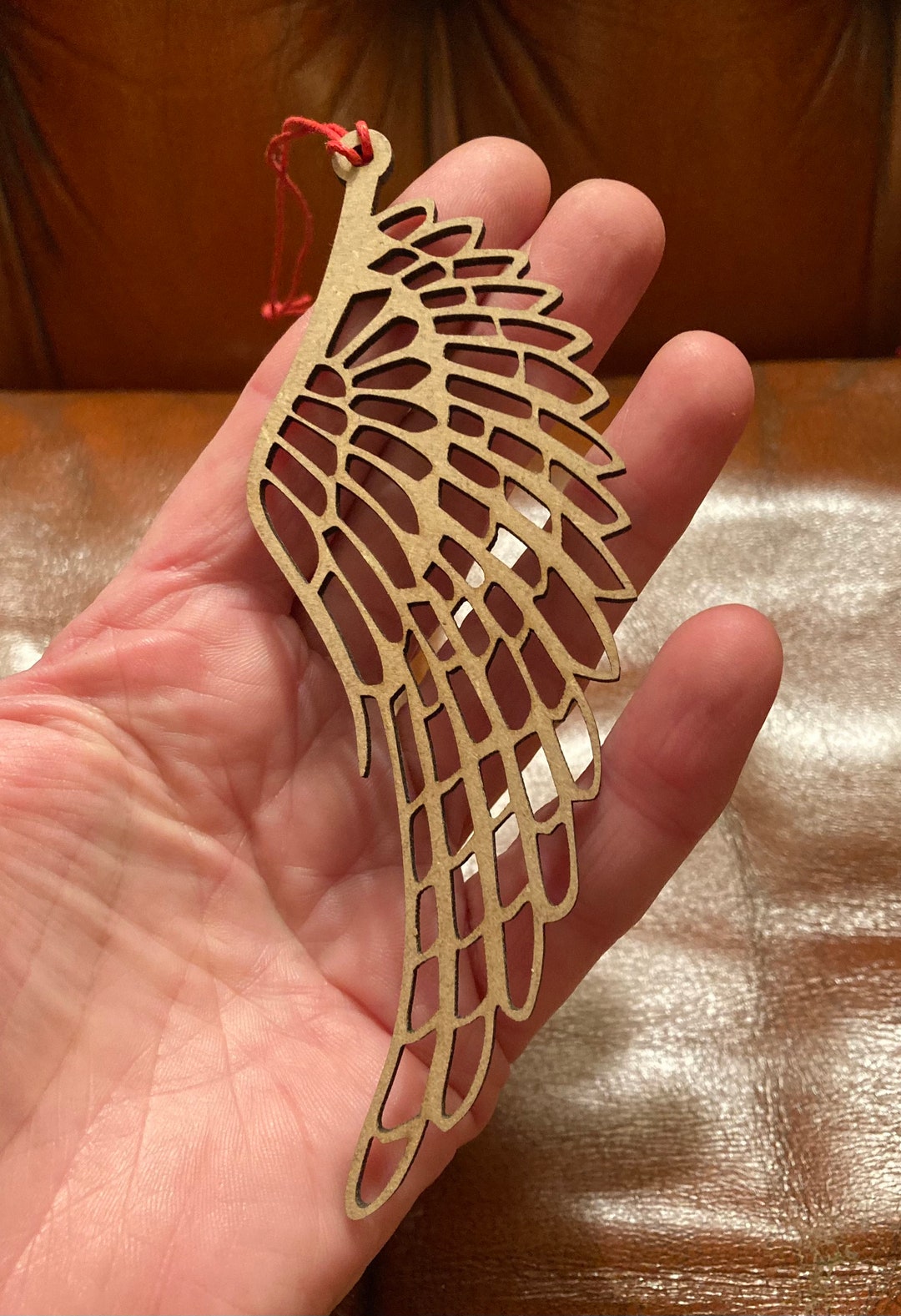 Single Large Laser Cut Angel Wing Christmas or Memorial Decoration - Etsy