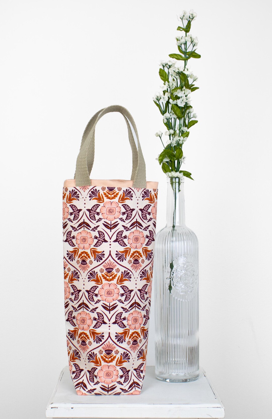 Oxford Wine Tote - PDF Sewing Pattern - Wine Tote Pattern - Wine Bag ...