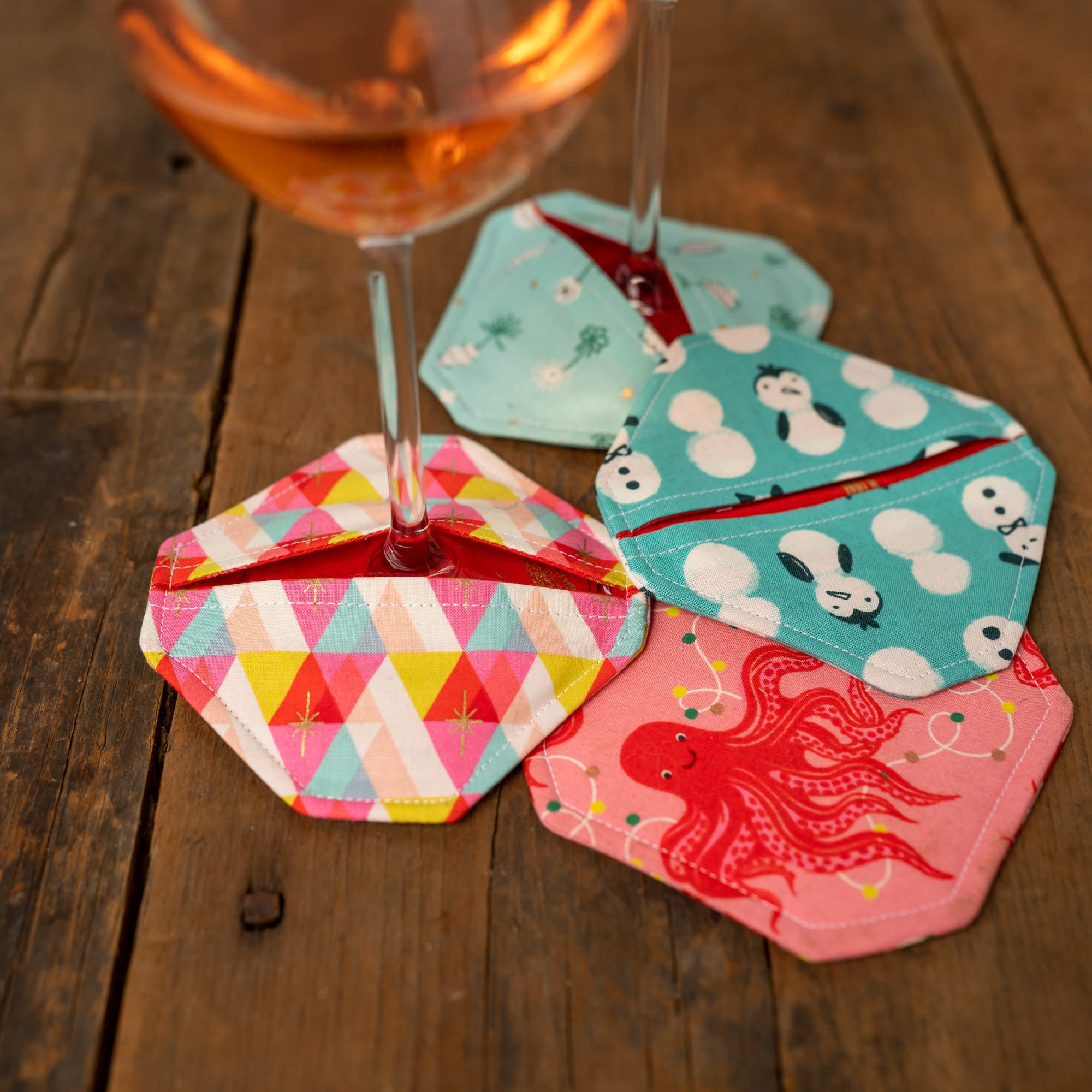 Wine Glass Slippers PDF Sewing Pattern - Coasters & Charms - Etsy