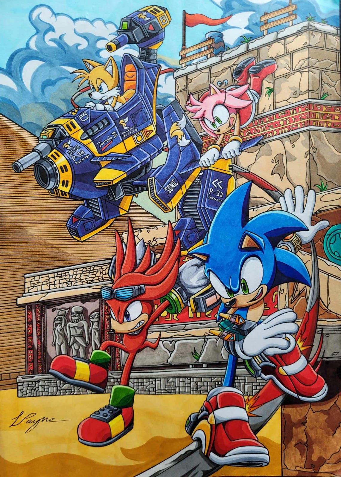 Sonic Adventure 2 Hand Drawn A4 Print - Etsy