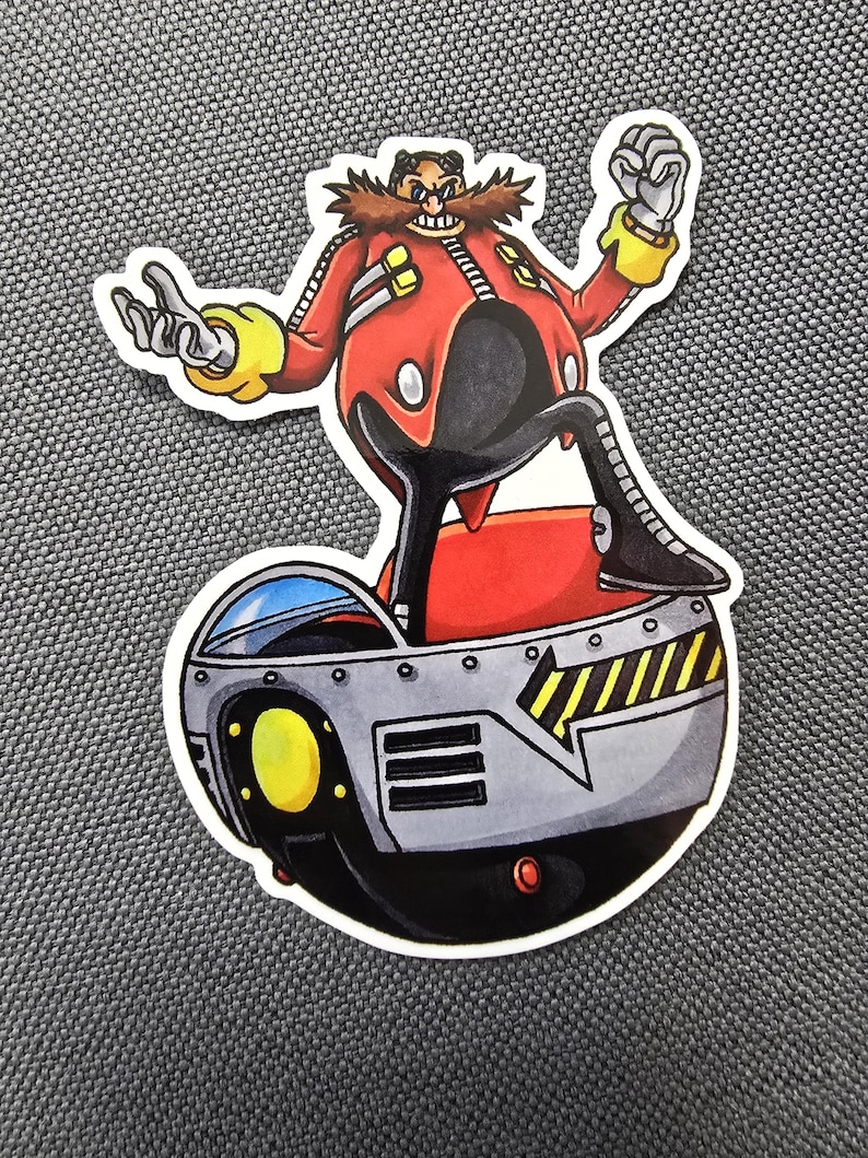 Dr. Eggman Sticker - Etsy