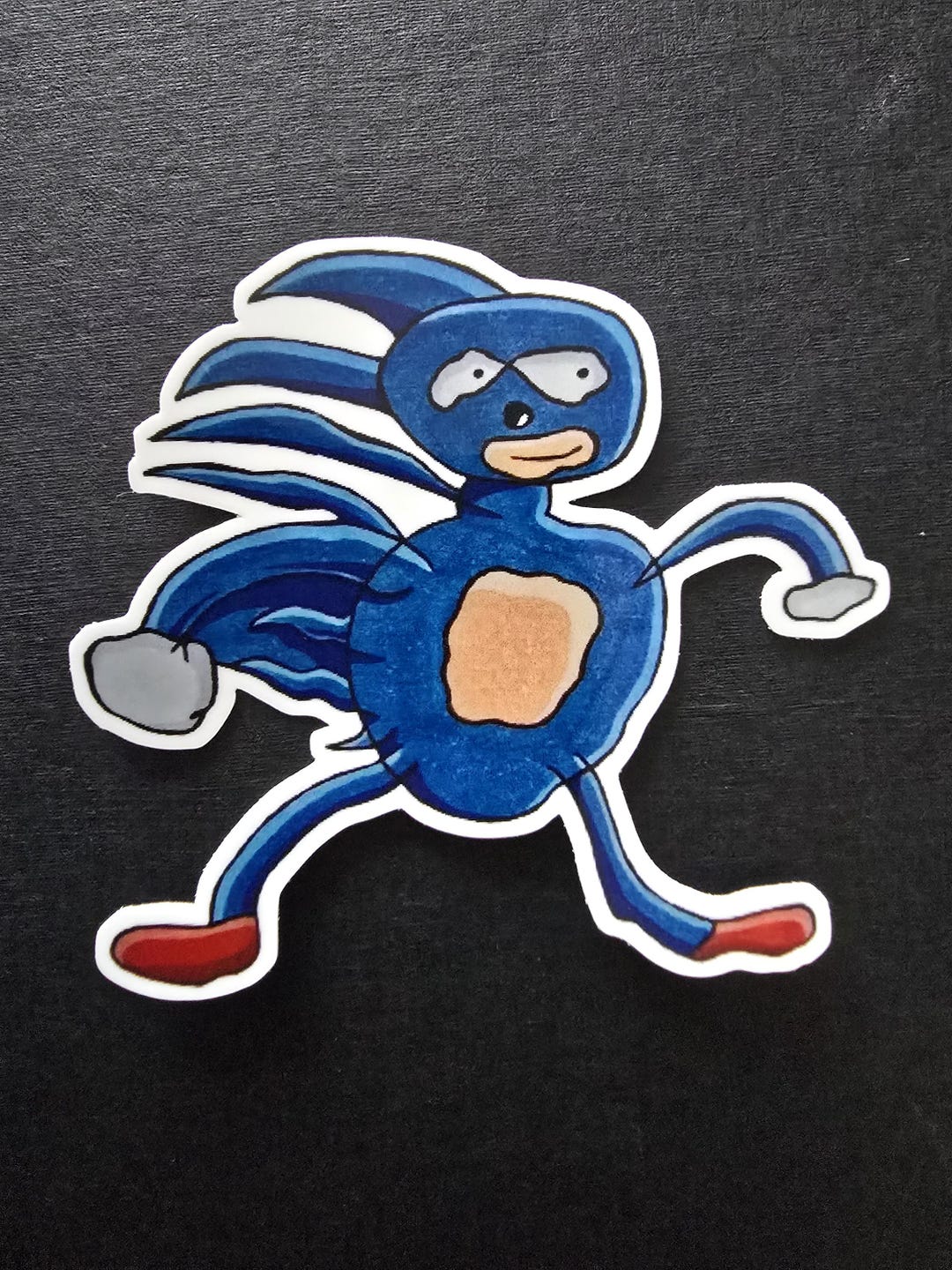 Sanic Meme Sticker - Etsy