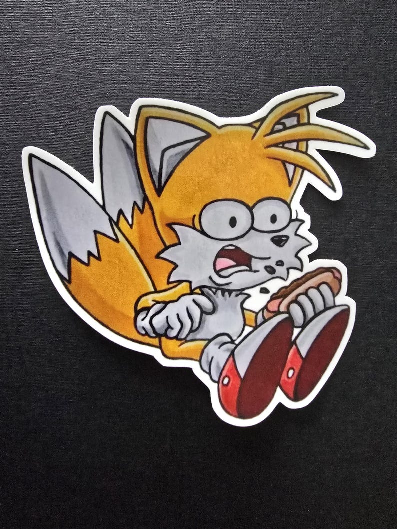 Mania Tails Meme Sticker - Etsy