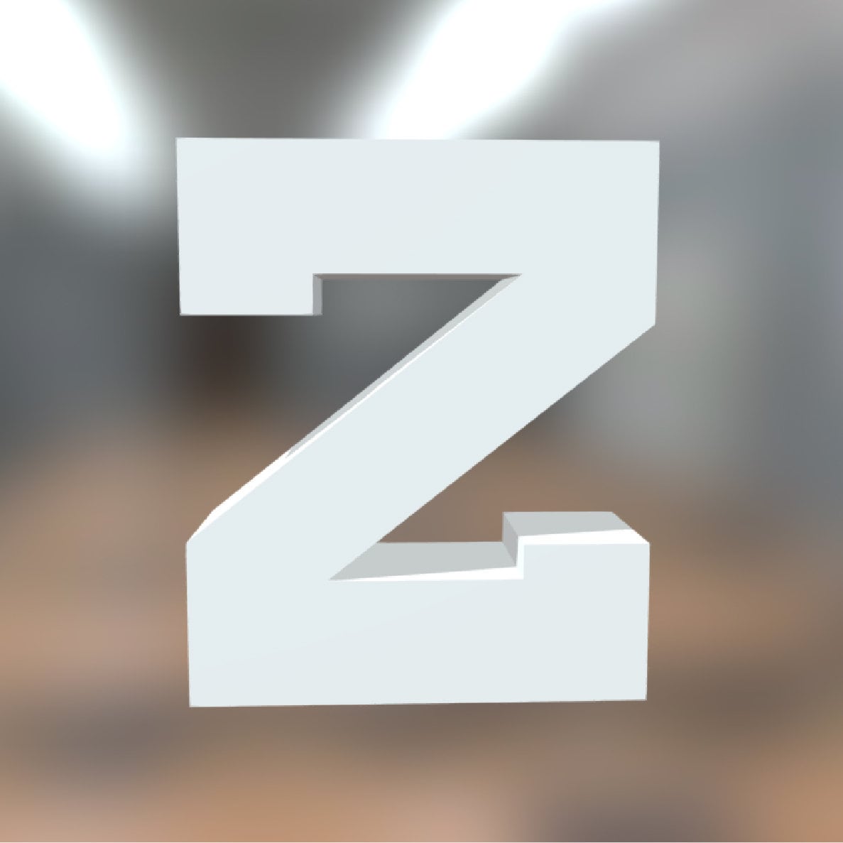 Printable DIY Template PDF. Letter Z Low Poly Paper Model | Etsy