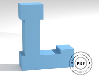 Printable DIY Template PDF. Letter Y Low Poly Paper Model | Etsy