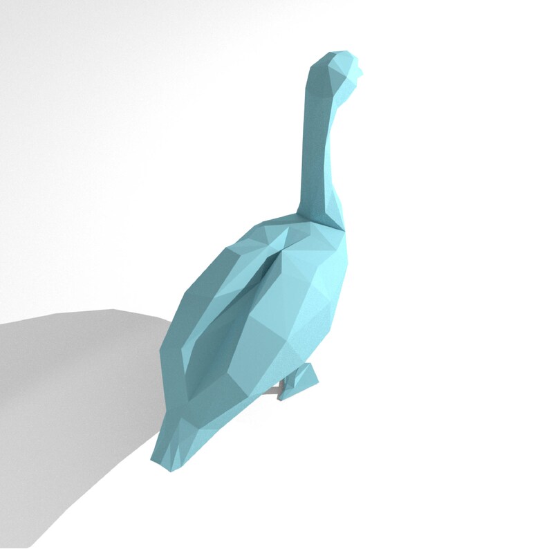 Printable DIY Template (PDF). Goose Low Poly Paper Model Template. 3D ...