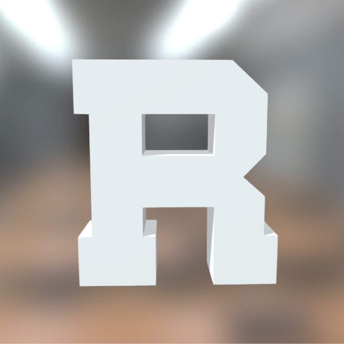 Printable DIY Template PDF. Letter R Low Poly Paper Model - Etsy