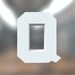 Printable DIY Template PDF. Letter Q Low Poly Paper Model - Etsy