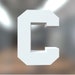 Printable DIY Template PDF. Letter C Low Poly Paper Model Template. 3D ...