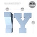 Printable DIY Template (PDF). Letter Y Low Poly Paper Model Template ...