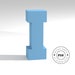 Printable DIY Template (PDF). Letter I Low Poly Paper Model Template ...