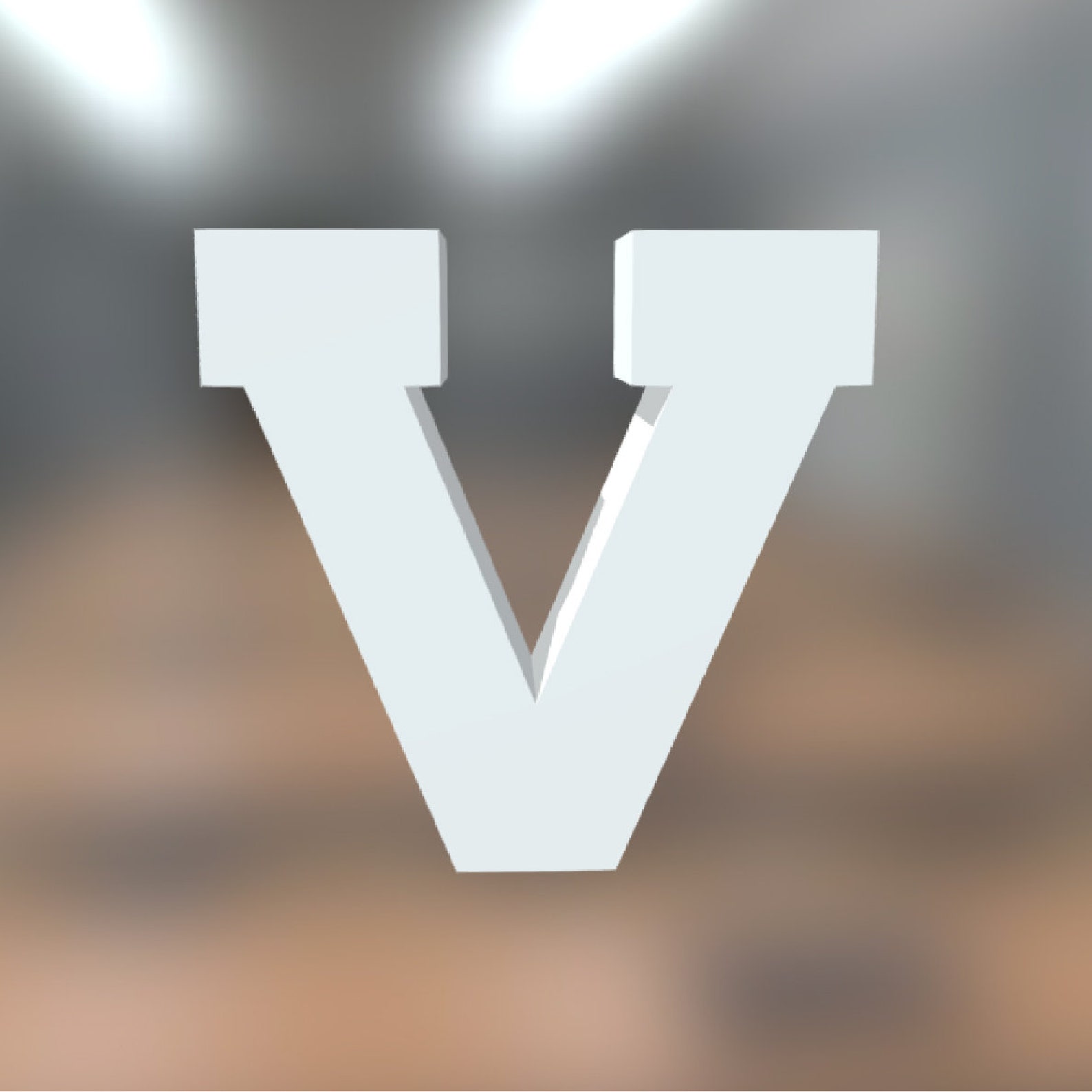 Printable DIY Template PDF. Letter V Low Poly Paper Model - Etsy