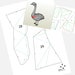 Printable DIY Template (PDF). Goose Low Poly Paper Model Template. 3D ...