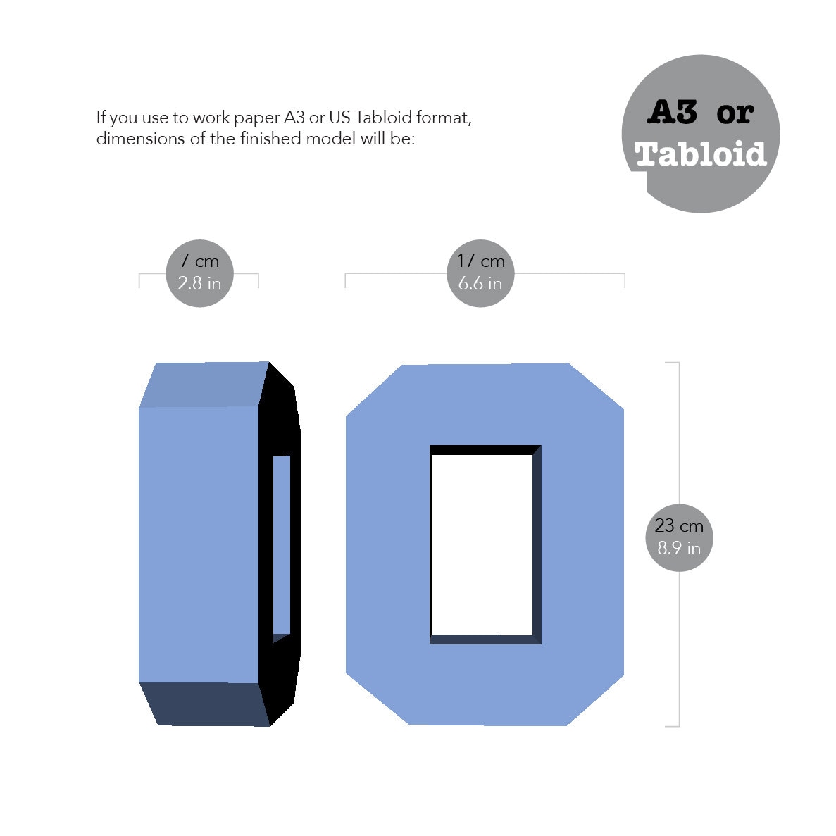 Printable DIY Template PDF. Number 0 Low Poly Paper Model - Etsy
