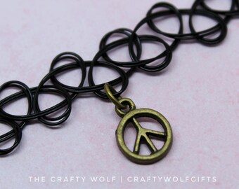 Peace sign tattoo | Etsy