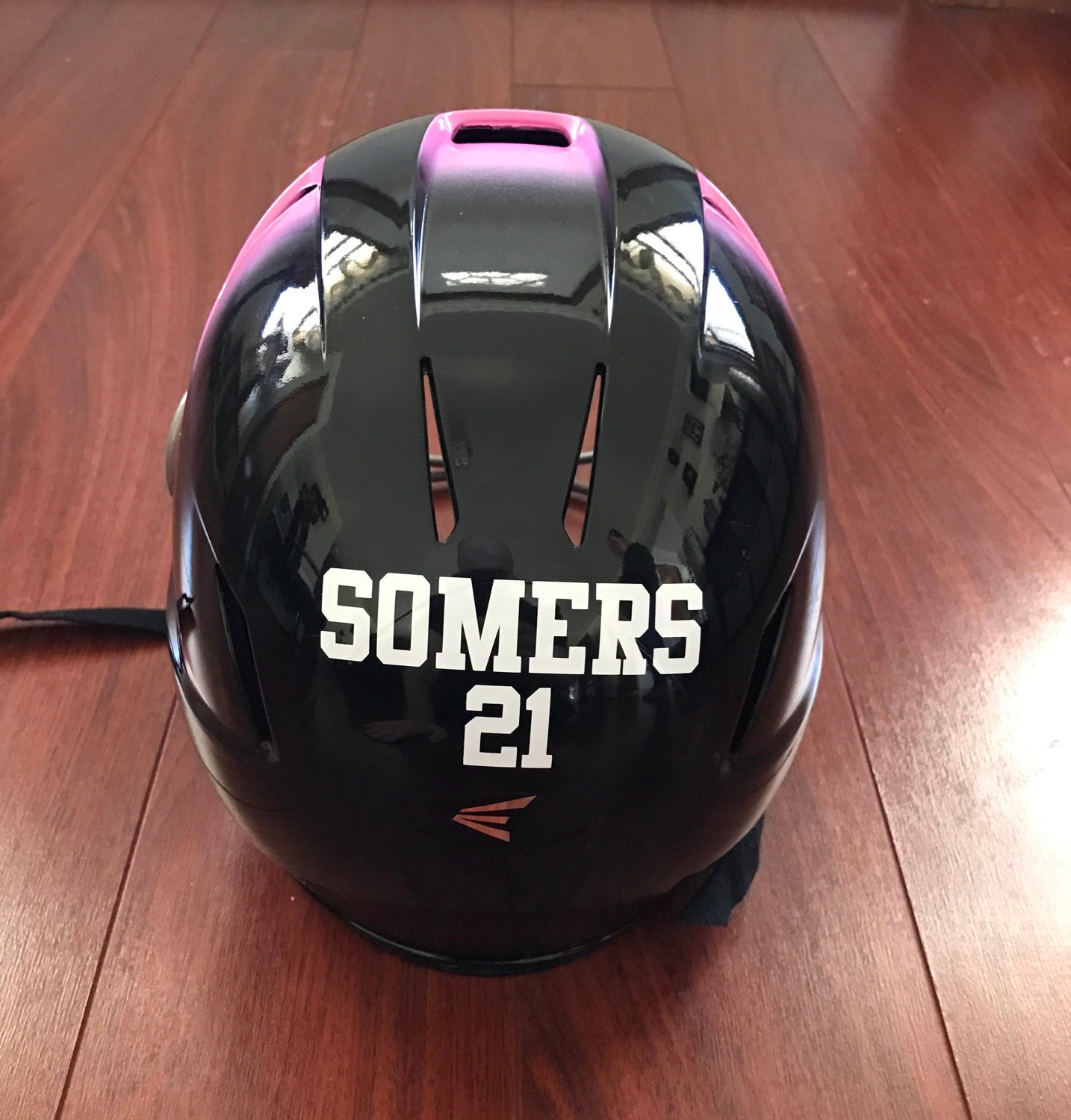 Custom Helmet Decal Name and Number | Etsy