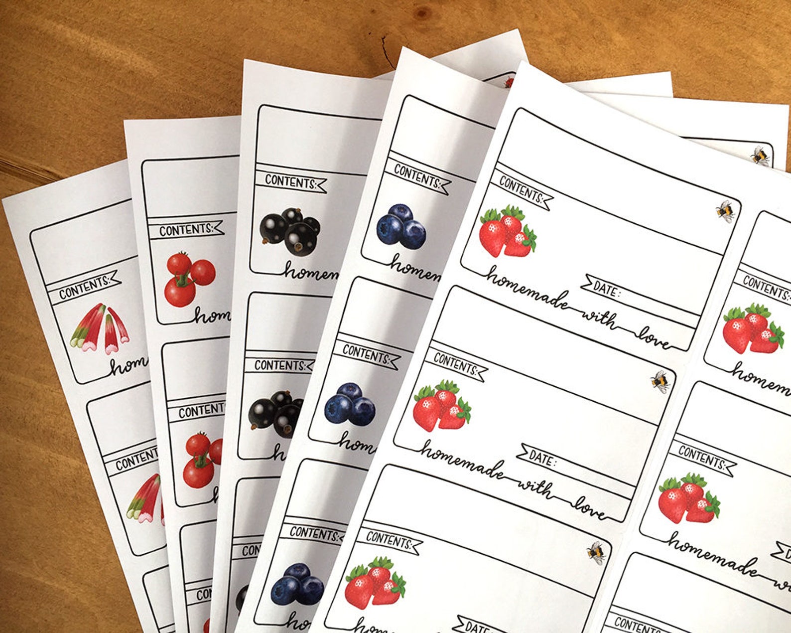 Jam and Chutney Labels - Self-adhesive Labels for Your Homemade ...