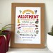 Allotment Print, Hand Lettered and Illustrated Typographic Print for ...