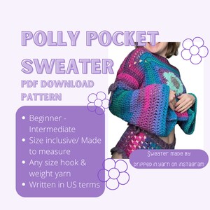 PDF Polly Pocket Sweater Pattern - Crochet - Etsy